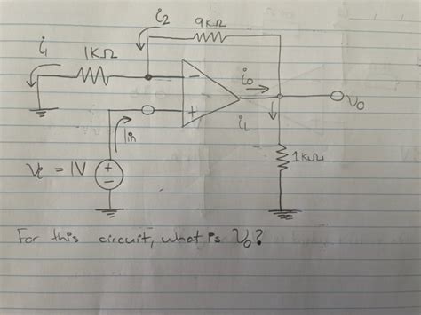 Solved For This Circuit What Is V0 Chegg Com
