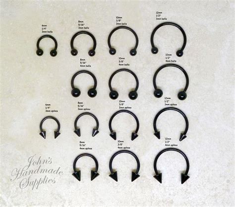 Septum Piercing Size Chart Educational Chart Resources