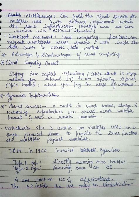 Solution Cloud Computing Handwritten Notes Studypool