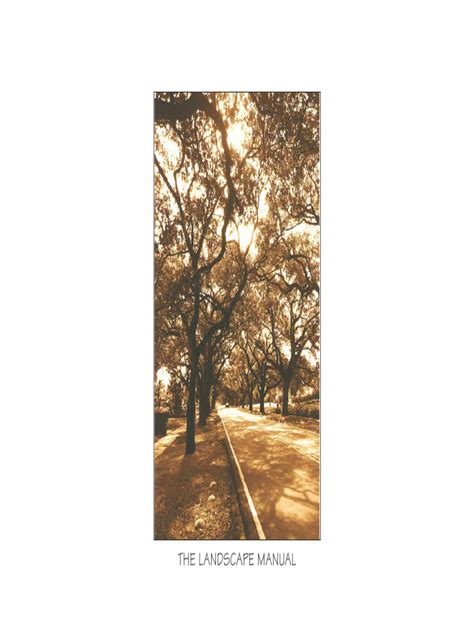 Landscape Manual Adopted 2005 Pdf Lawn Landscape