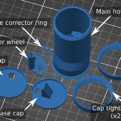 3d Printed Components Required For Construction Download Scientific