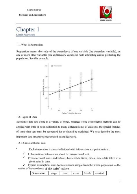 Econometrics Methods And Applications Chapter Linear Regression