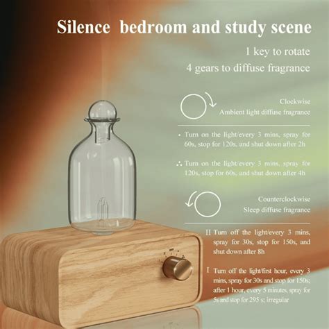 Hot Nebulizing Essential Oil Diffusers Cordless Rechargeable Wooden