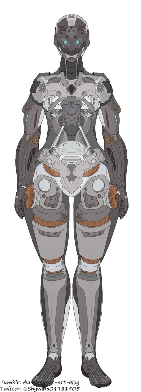Wanted To Throw My Robot Girl Oc Here With Some Internal View Her