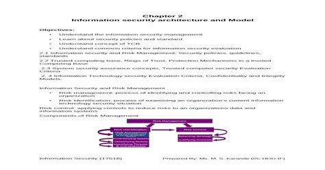 Pdf Chapter 2 Information Security Architecture And Model · • Understand Common Criteria For