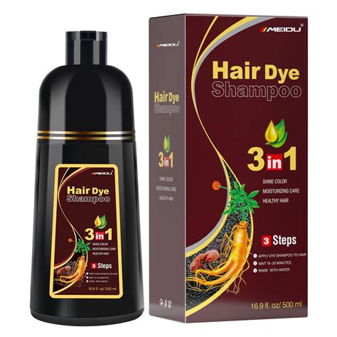 Iiimeidu Meidu Brown Hair Dye Shampoo For Gray Hair3 In 1 Color
