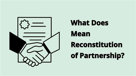 What Does Mean Reconstitution Of Partnership