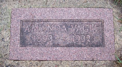 Amanda Strom Vagle 1893 1932 Homenaje De Find A Grave