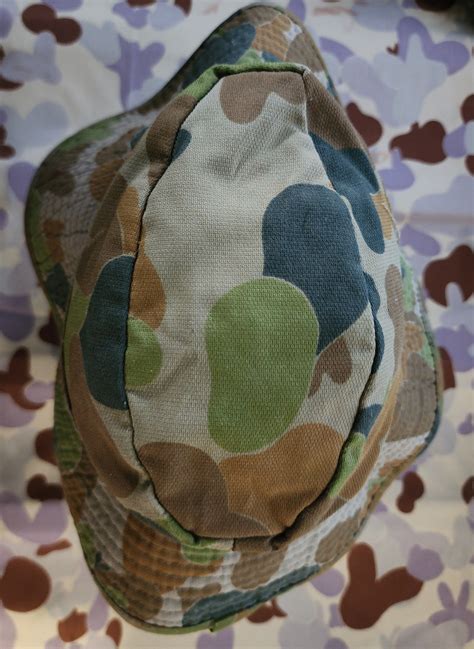 Small Australian Army Dpcu Auscam Camouflage Giggle Bucket Boonie Hat Etsy