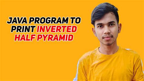Java Program To Print Inverted Half Pyramid 🔥 Code With Aakash Youtube