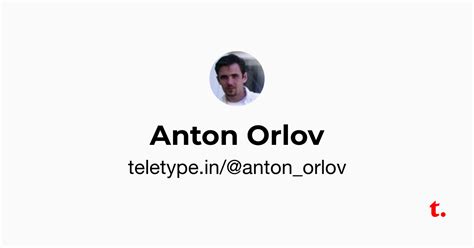 Anton Orlov — Teletype