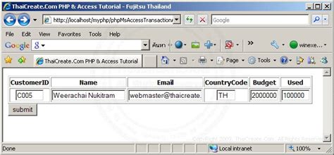 Php Microsoft Access Transaction Transactioncommitrollback