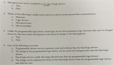 Solved Microprocessor Can Be Considered As One Type Of Chegg