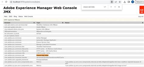 how to trigger oak index via aem jmx to start the adobe experience league community 650118