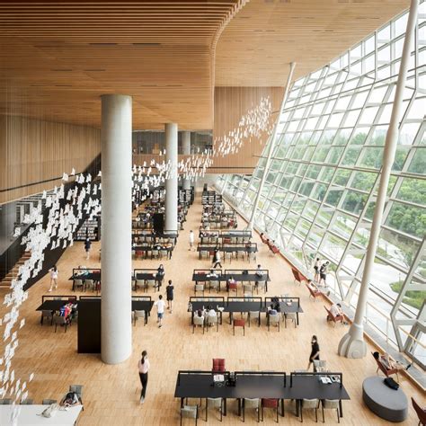 Schmidt Hammer Lassen Wraps China S Biggest Library In Glass Facade