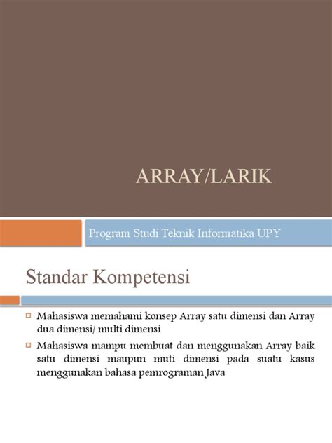 array pdf
