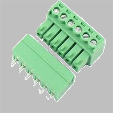 Terminal Block Terminal Block Brass Panel Mounting Green Connector Pcb Mount