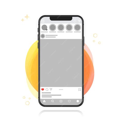Premium Vector Smartphone Blank Screen Phone Mockup Template For Infographics Or Presentation