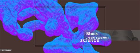 3d 유기 구조 미래 지향적 인 기술 스타일 과학 화학 또는 교육을 위한 벡터 일러스트레이션 0명에 대한 스톡 벡터 아트 및 기타 이미지 Istock