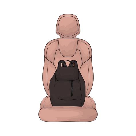 자동차 좌석 프리미엄 벡터