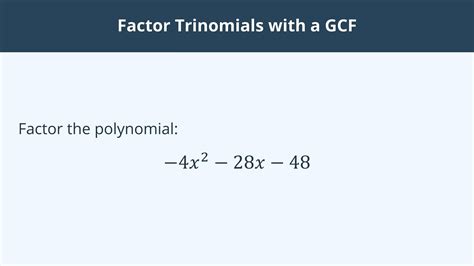Factor A Trinomial With A Gcf 2 Youtube