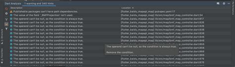 flutter to much ignore unnecessary null comparison in my code