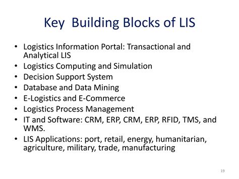 Logistics Information System Pdf Logistics And Transportation Industry Industries