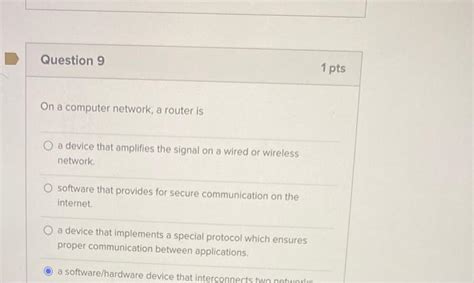Solved On A Computer Network A Router Is A Device That