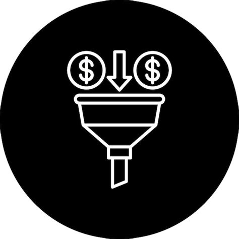Premium Vector Sales Funnel Icon