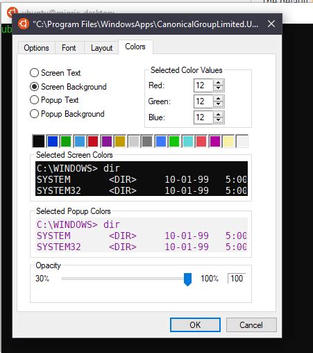 Allow Terminal Color Setting Issue Microsoft WSL GitHub