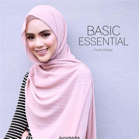 Basic Essential Plain Shawl Ini Bukannya Plain Shawl Biasa Kerana Ianya Mampu Memberikan Gaya