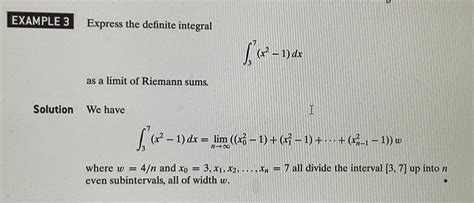 Solved Example 3 Express The Definite Integral Int37