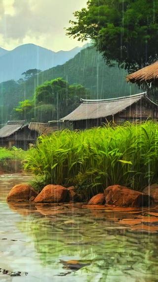解压治愈小雨4K 风景手机动态壁纸 风景手机壁纸下载 元气壁纸