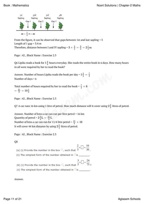 Ncert Solutions 2025 Class 7 Maths Chapter 2 Fractions And Decimals Question Answer Pdf Aglasem