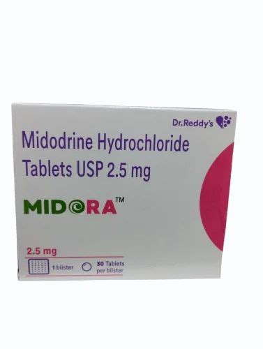 Midodrine 2 5 Mg Tablet Midora As Prescribe By Doctor At ₹ 1300 Stripe In Pune
