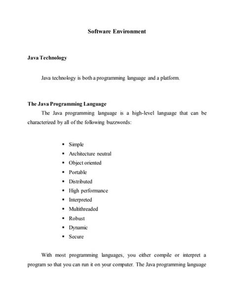 Software Environment Docx