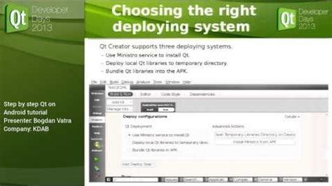 Qt On Android Tutorial Kdab