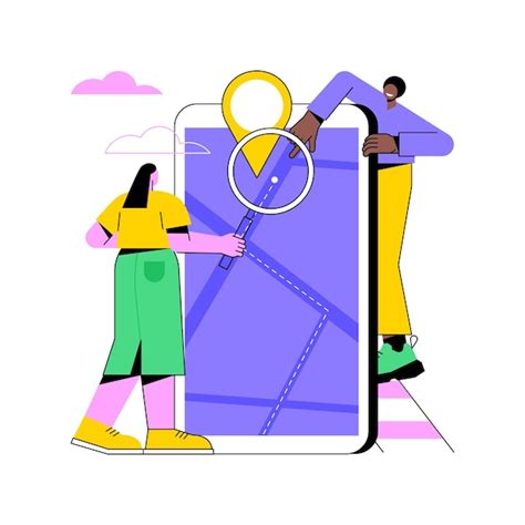 Premium Vector Maps Abstract Concept Vector Illustration