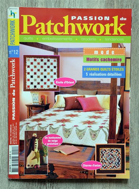 Magazine Passion Du Patchwork 12 Sewing Magazine Patchwork Pattern