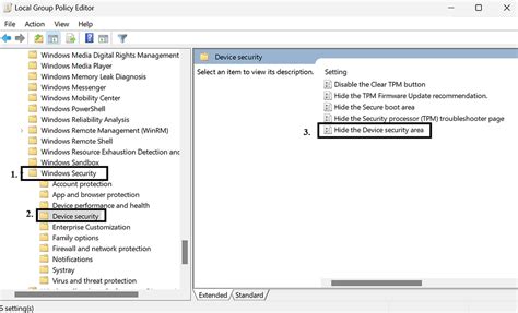 How To Hide Device Security In Windows 10 11