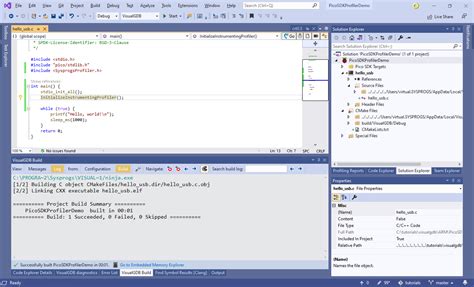 profiling raspberry pi pico projects with visualgdb visualgdb tutorials