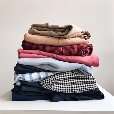Premium Photo Folded Clothes