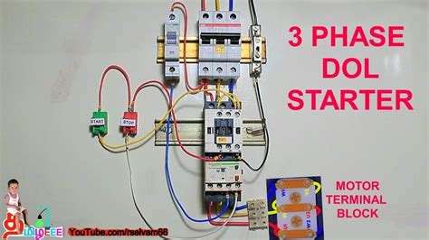 Dol Starter Diagram Three Phase Direct On Line Dol Wiring