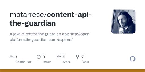github matarrese content api the guardian a java client for the guardian api open