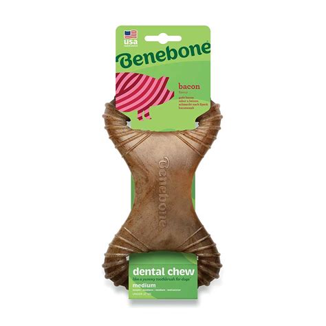 Benebone Medium Dental Chew Bacon • Petmania • Dog Chew