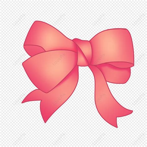 손으로 그린 만화 자백 시즌 오렌지 빨간 리본 활 Png 일러스트 무료 다운로드 Lovepik