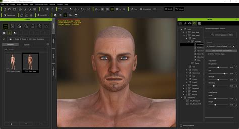 using wrinkle maps in appearance editor displacement map