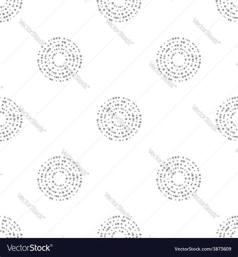 Interlocking Circles Repeat Tile Pattern Vector Image