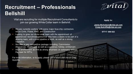 Jamie Nicholson On Linkedin Vital Are Hiring Get In Touch For