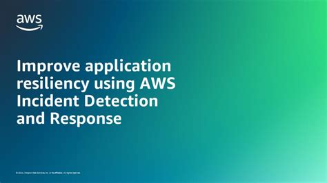 Karan Sethi On Linkedin Improve Application Resiliency Using Aws Incident Detection And Response